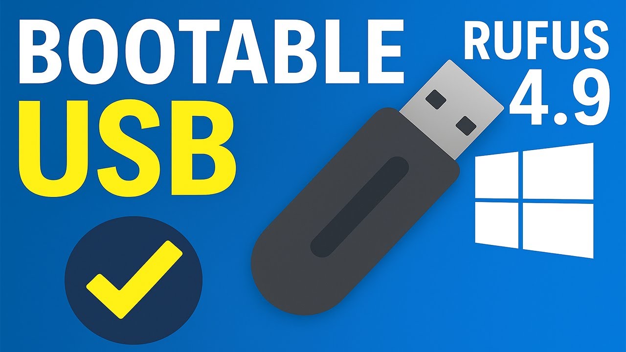 How to Download Rufus 4.9 & Create Windows 10 Bootable USB 2025 🖥️ Step ...