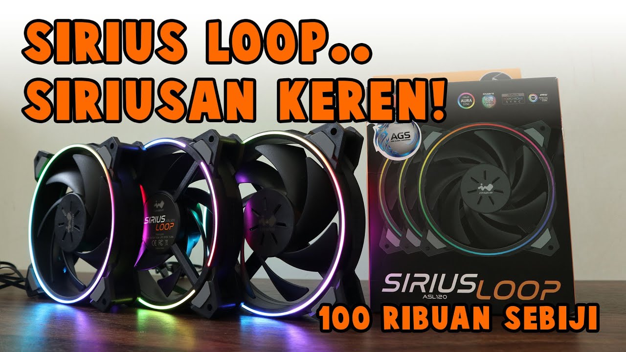 ARGB Case Fan yang ga mahal tapi bagus banget - InWin Sirius Loop detail review - YouTube
