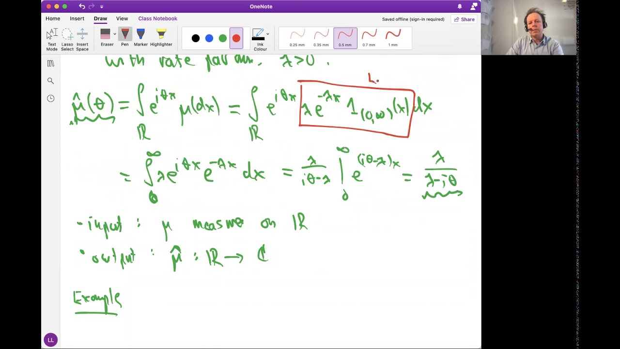 L12 3 Fourier Transforms Of Exponential Poisson And Normal Distributions Youtube