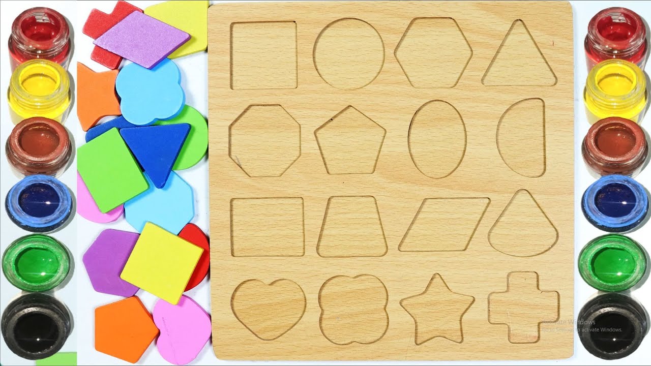 Learn Shapes name for toddlers || Shapes Puzzle for kids || Shapes ...