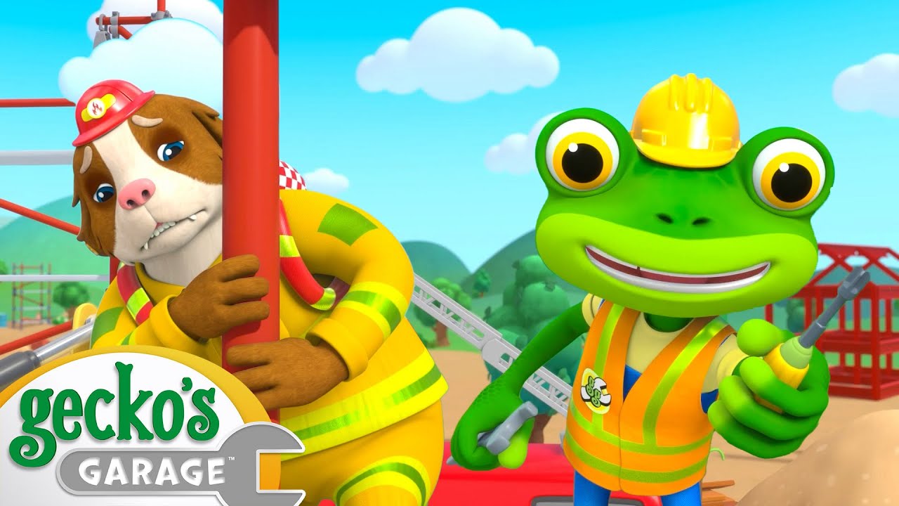 Firefighter School Rescue | Gecko's Magical World | Animal & Vehicle ...