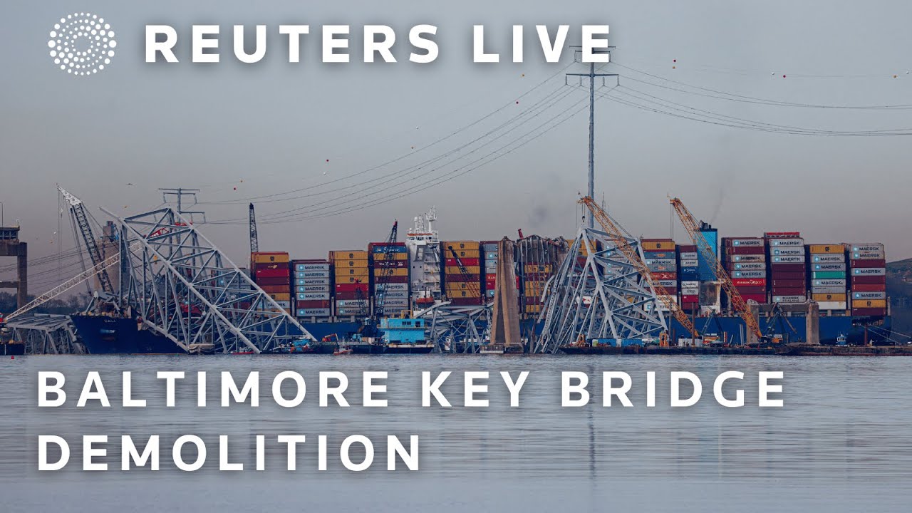 LIVE: Crews carry out a controlled demolition of portions of Baltimore ...