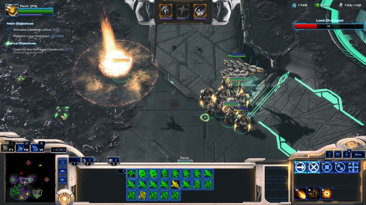 StarCraft 2 Co-op - Fenix Level 4 - YouTube