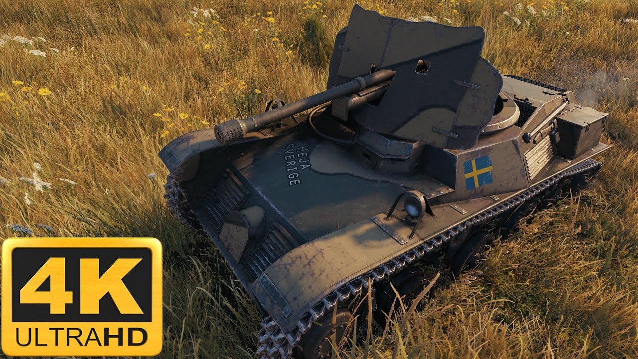 World of Tanks Pvlvv fm/42 a Swedish tier 2 tank destroyer - YouTube