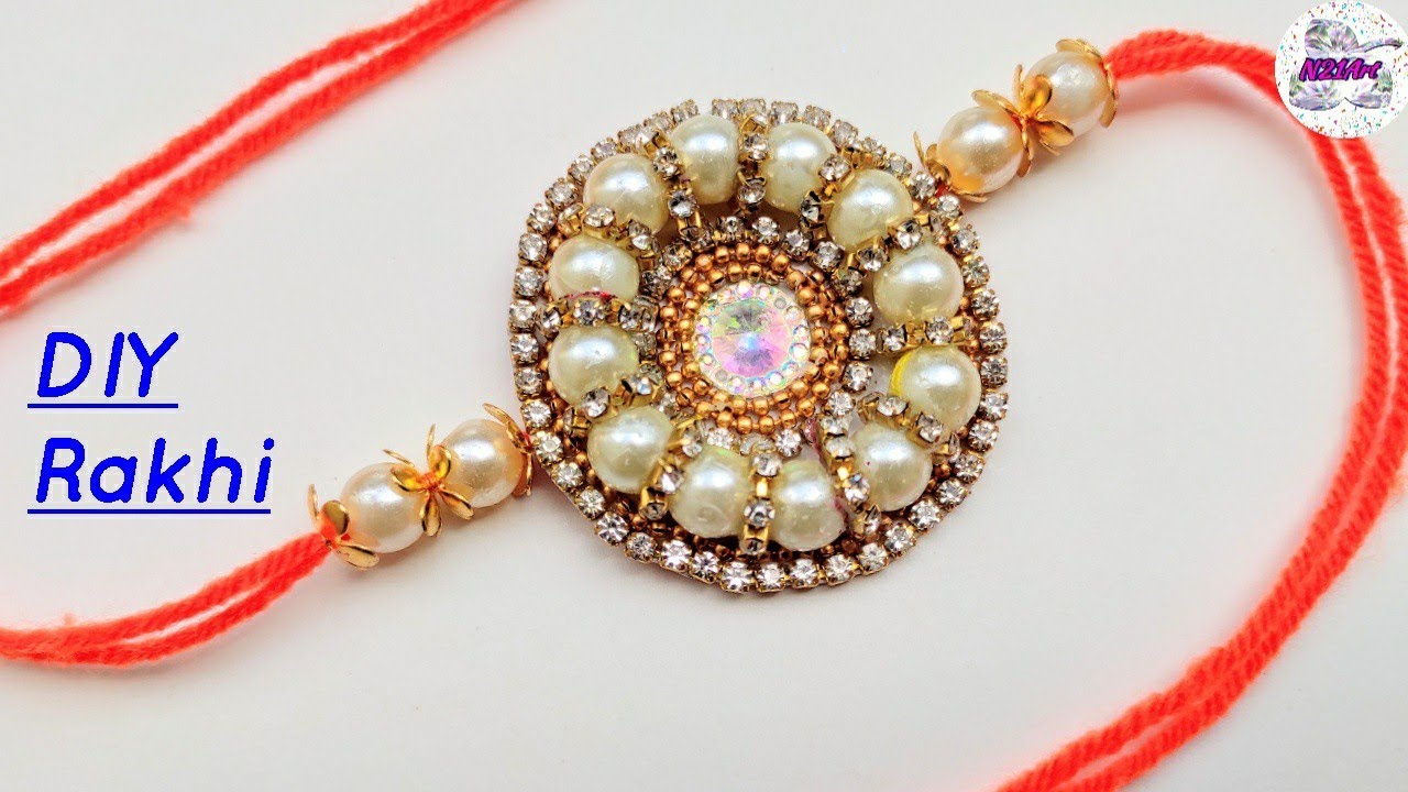 DIY Rakhi making at home | How to make rakhi at home | Easy Rakhi ...