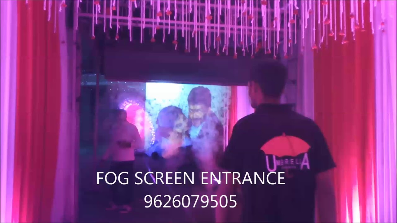 A Fog Screen projection display rental India Chennai GRAVITY HOLOGRAM ...