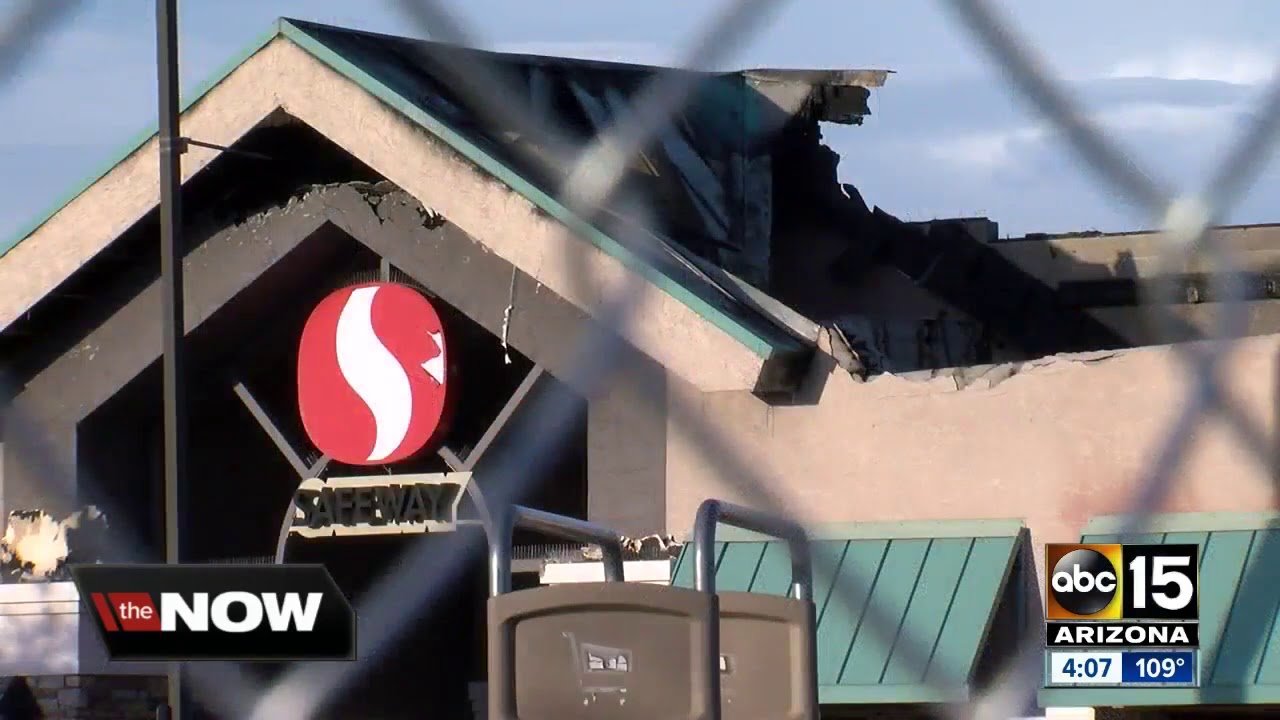 Phoenix Safeway won't be rebuilt following fire - YouTube