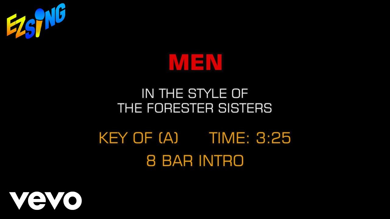 Forester Sisters - Men (Karaoke EZ Sing) - YouTube