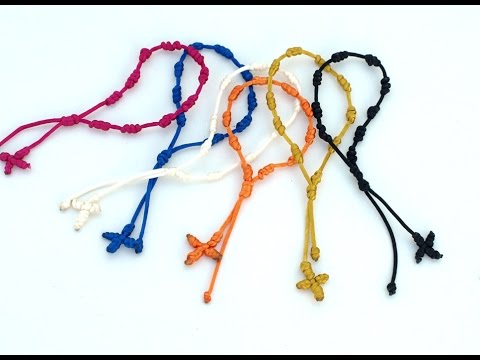 Cómo hacer un DECENARIO con CUENTAS // Pulseras fáciles - YouTube