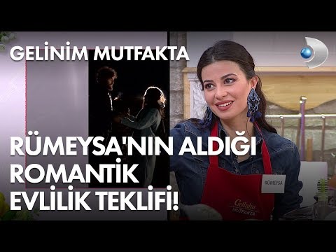 Rümeysa nın romantik evlilik teklifi! Gelinim Mutfakta 192. Bölüm