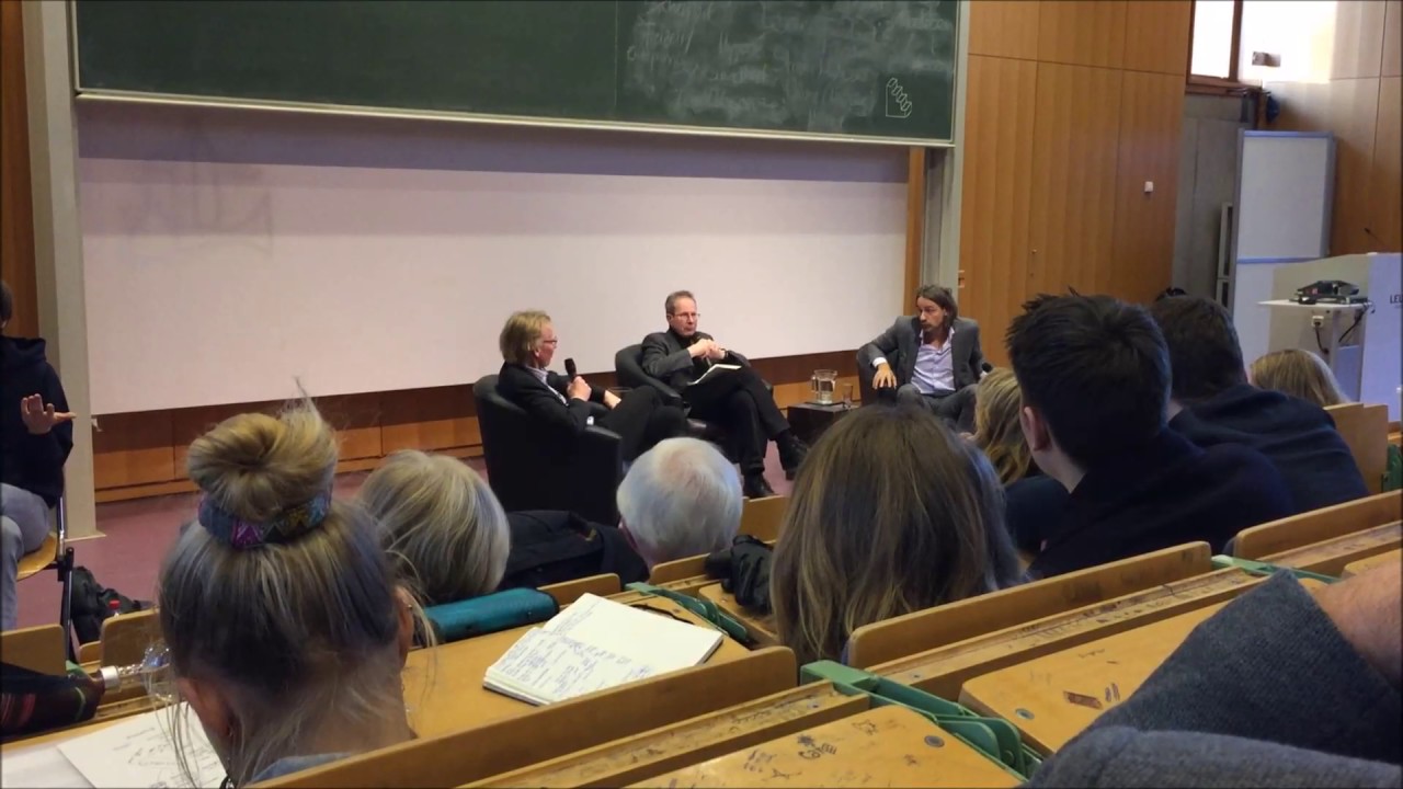 Die Philosophen Richard David Precht und Dieter Thomä an der Leuphana ...