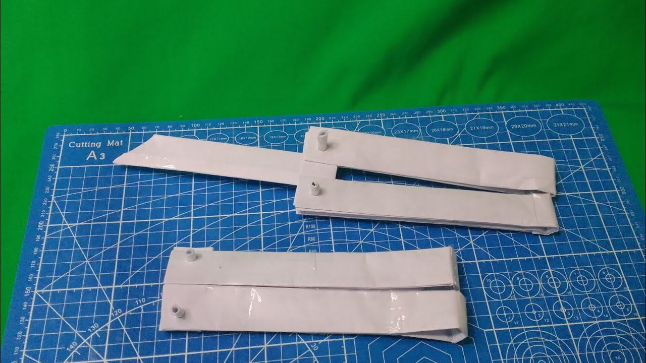 How to make A Balisong (Butterfly knife) from A4 paper @Ulysses arts ...