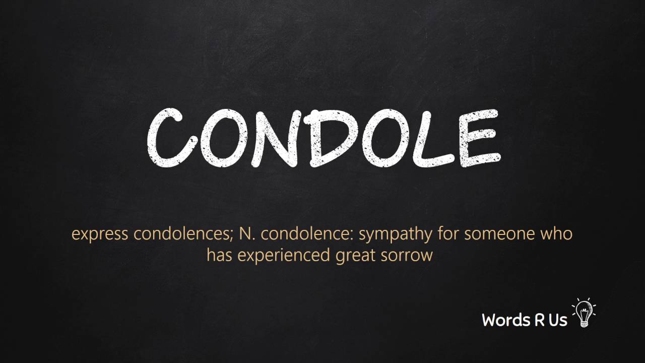 How to Pronounce CONDOLE in American English - YouTube