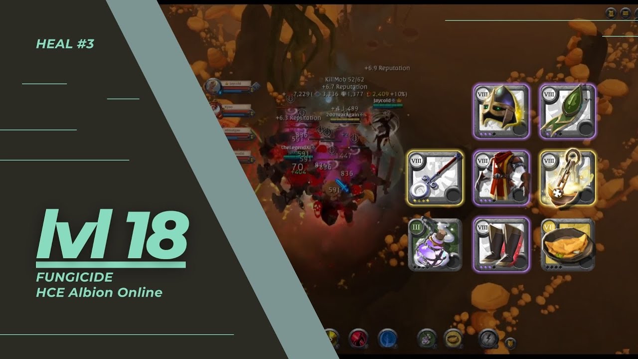 Albion Online | Hello, HCE | HCE Lvl.18 Fungicide | Heal POV - YouTube