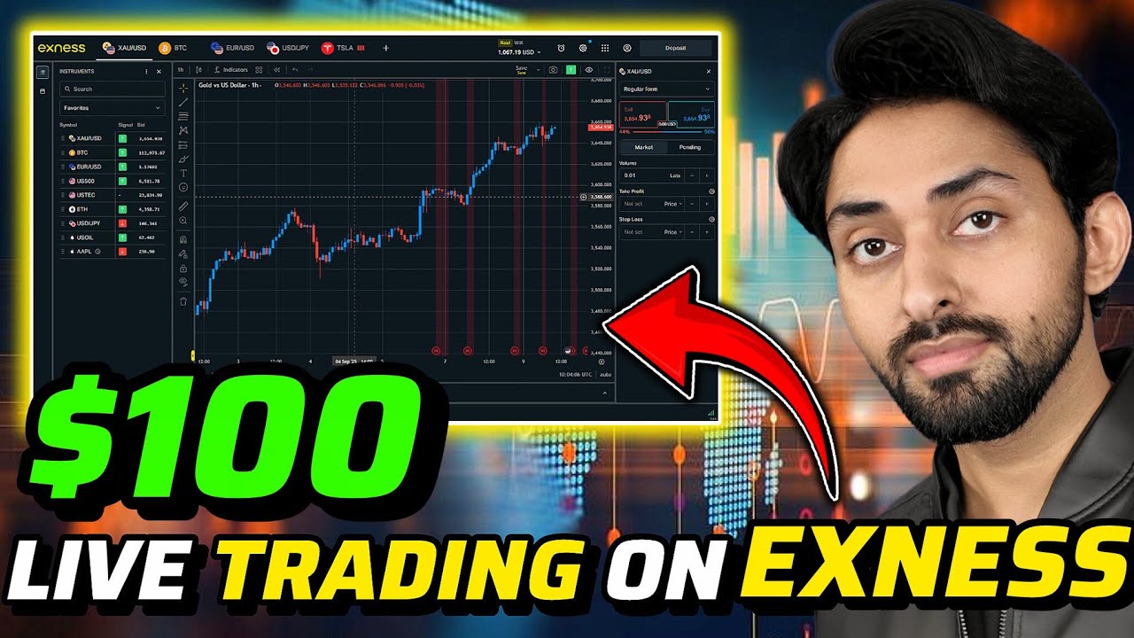 Exness Live Trading with $100 Only (Part 12) | Exness Live Trading 2025 ...