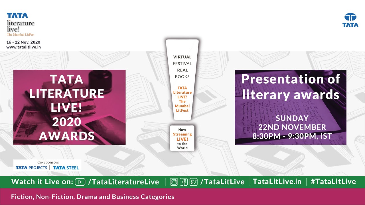 Tata Literature Live! 2020 Awards - YouTube