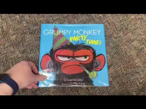 Grumpy Monkey Party Time Picture Book Review! - YouTube