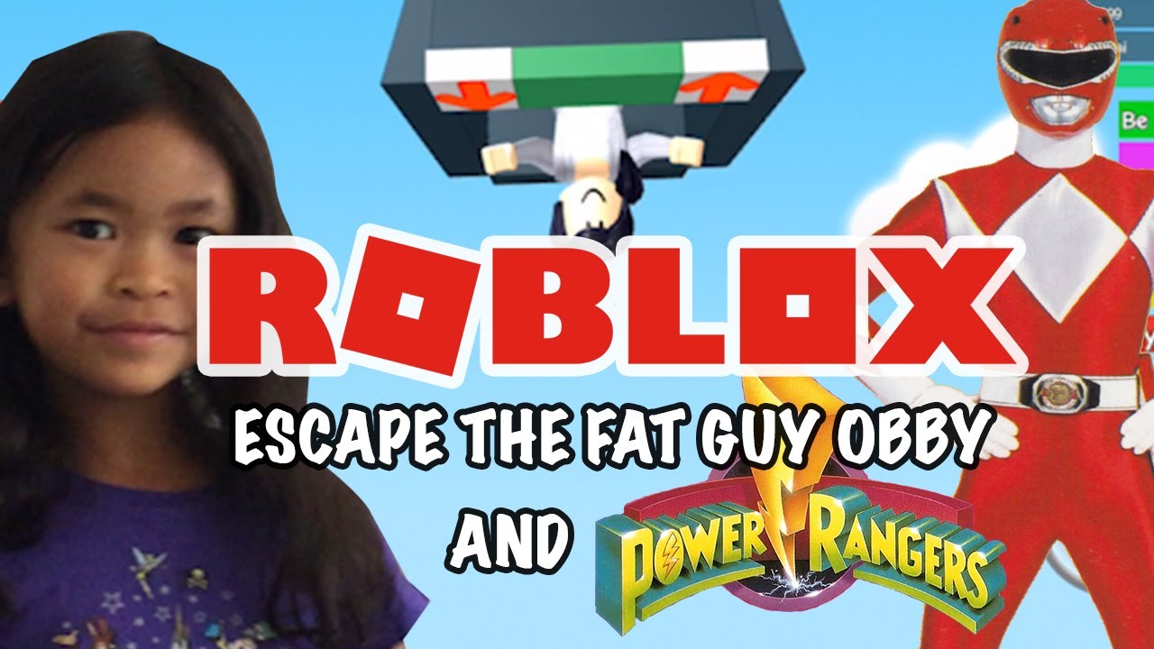 VIDEO GAME ESCAPE THE FAT GUY OBBY FTC FUN TIME and Red Power Ranger ...