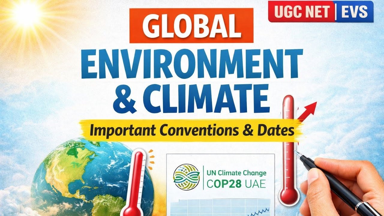 Global Environment & Climate | Important Dates & Years | EVS | UGC Net ...