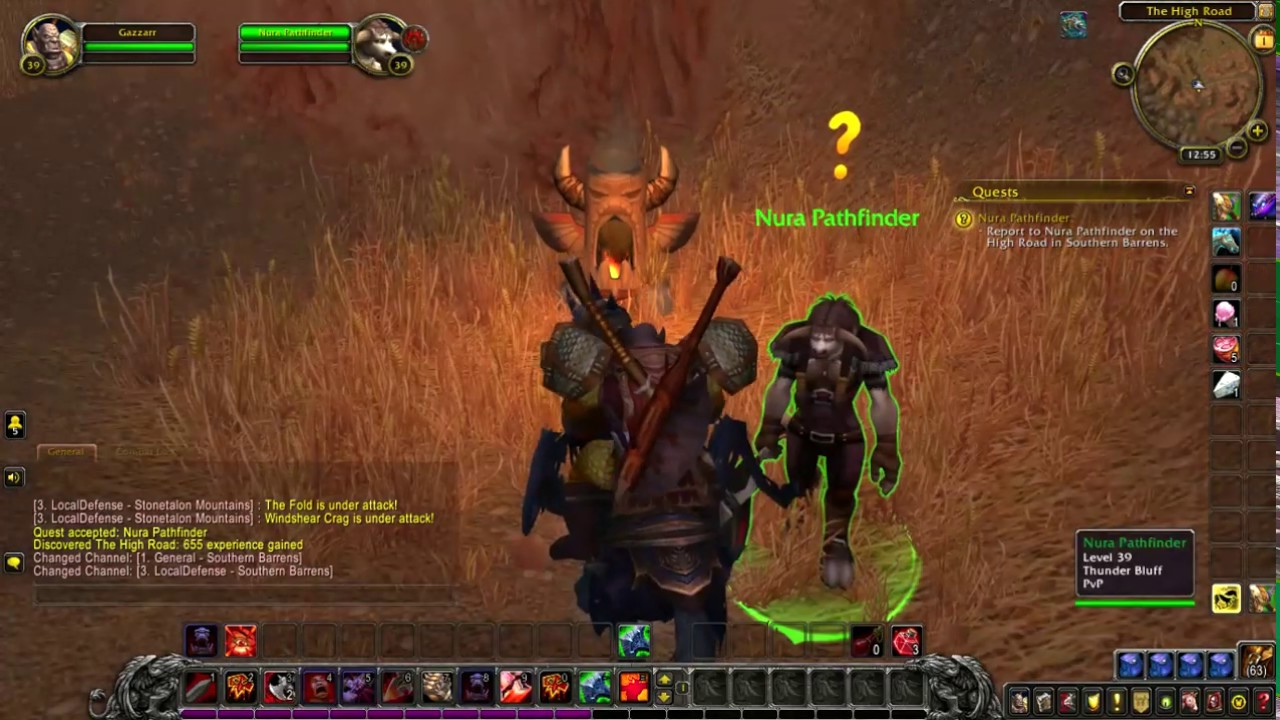 World of Warcraft - Horde Quest Guide - Nura Pathfinder - YouTube