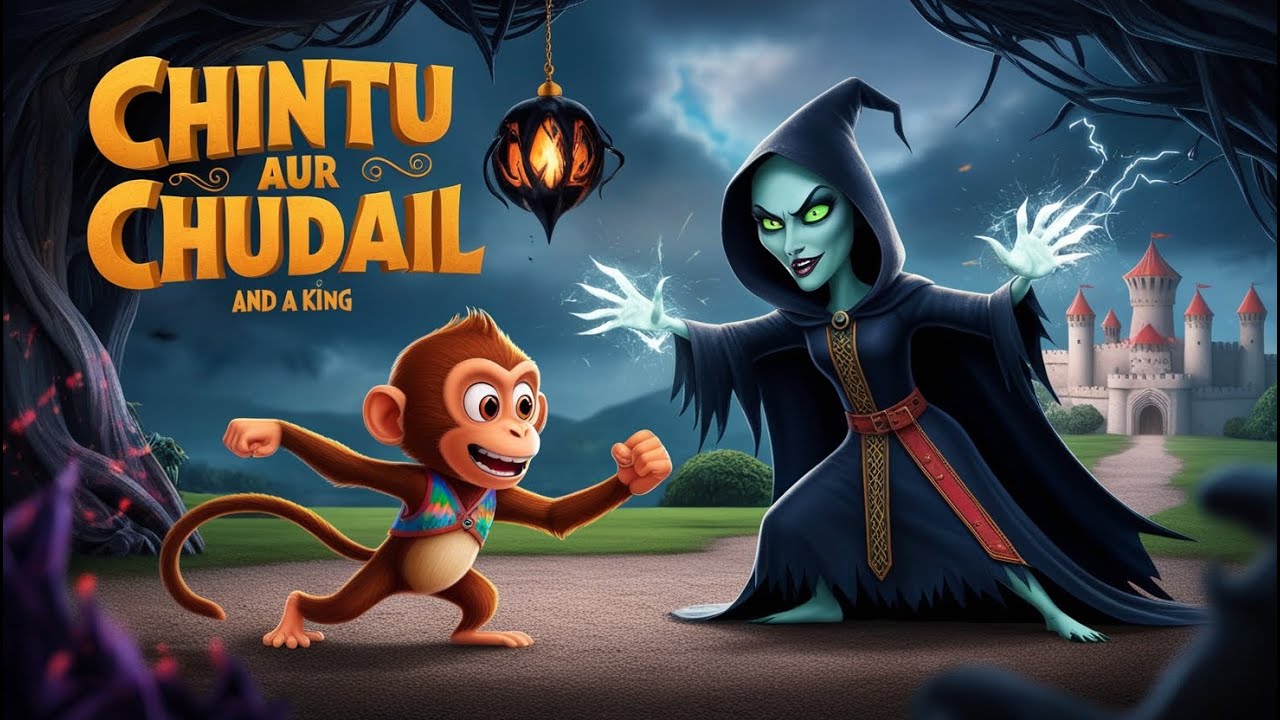 Chintu aur Chudail | Cartoon Story | 2D Animation Story - YouTube