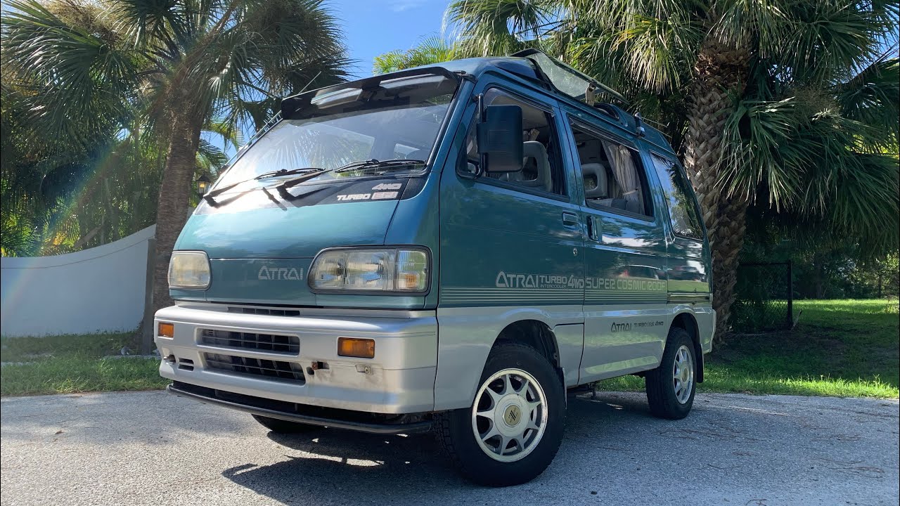 1992 Daihatsu Atrai Turbo EX JDM Kei Van!! - YouTube