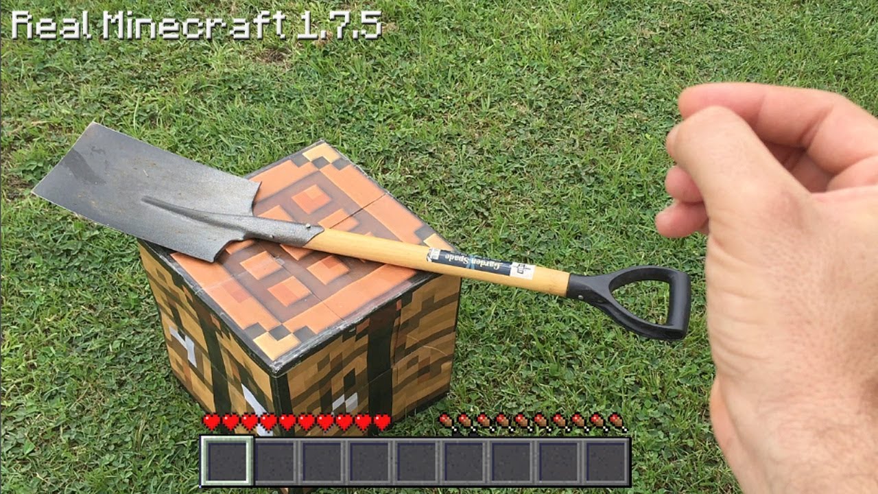 MINECRAFT IN REAL LIFE - REALISTIC MINECRAFT IRL / Animations game vs ...