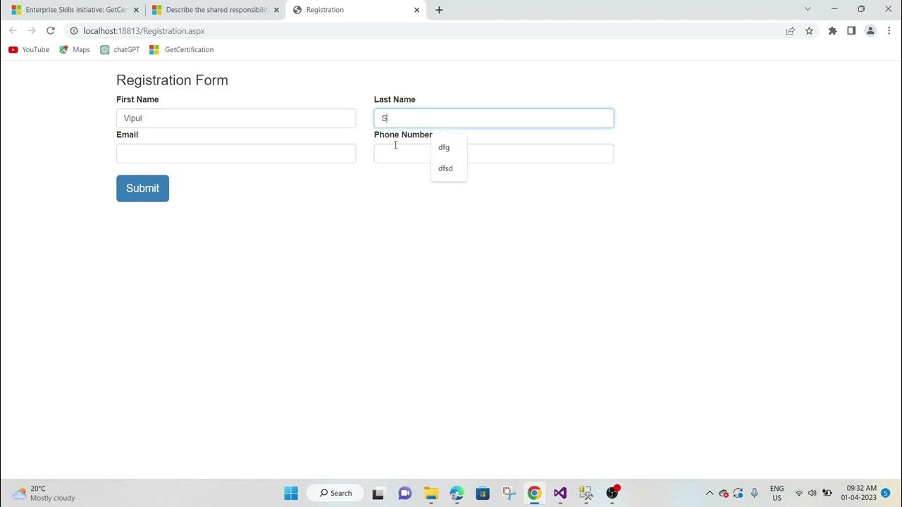 HOW TO CREATE REGISTRATION FORM & SAVE DATA INTO DATABASE IN ASP.NET C# USING JQUERY AJAX - YouTube