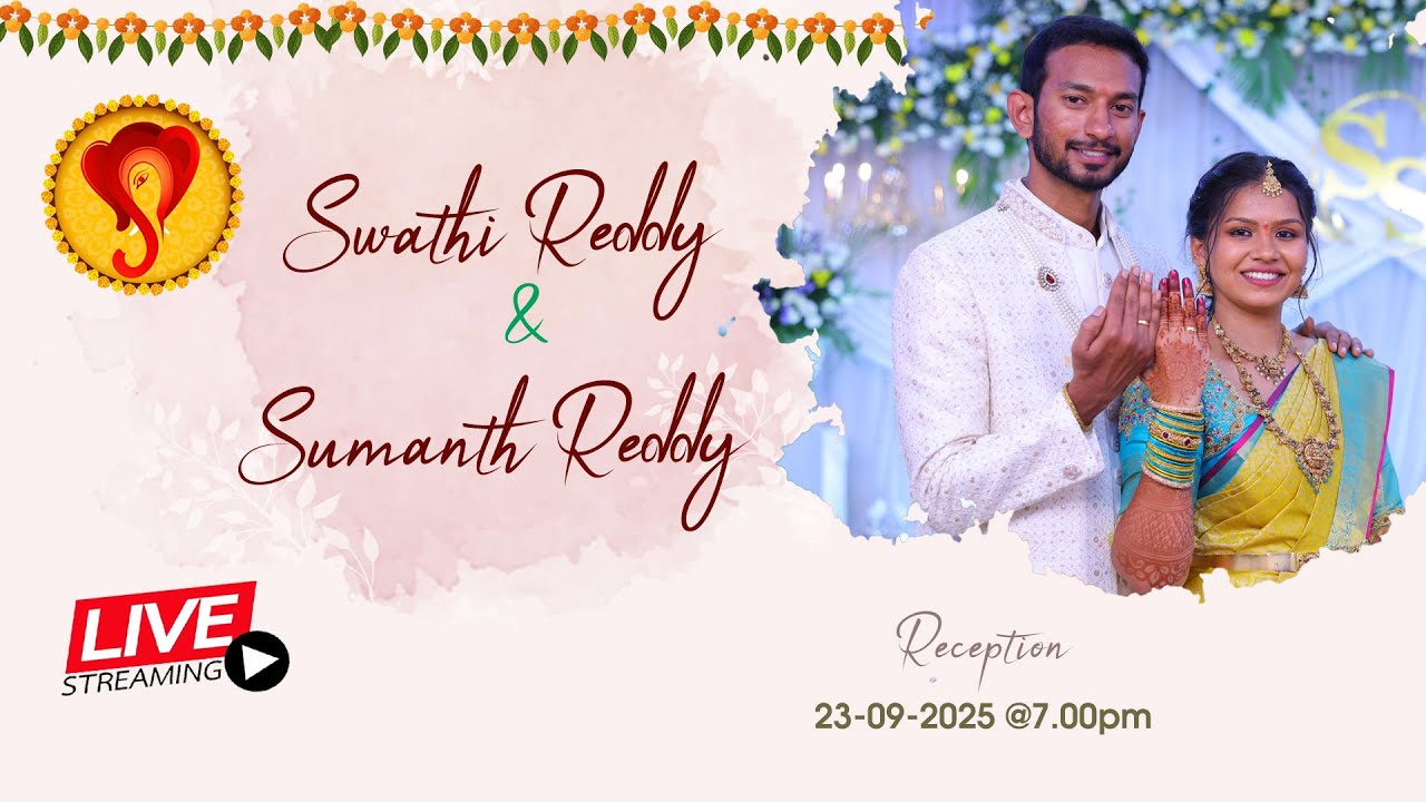 Swathi Reddy & Sumanth Reddy | Reception - YouTube