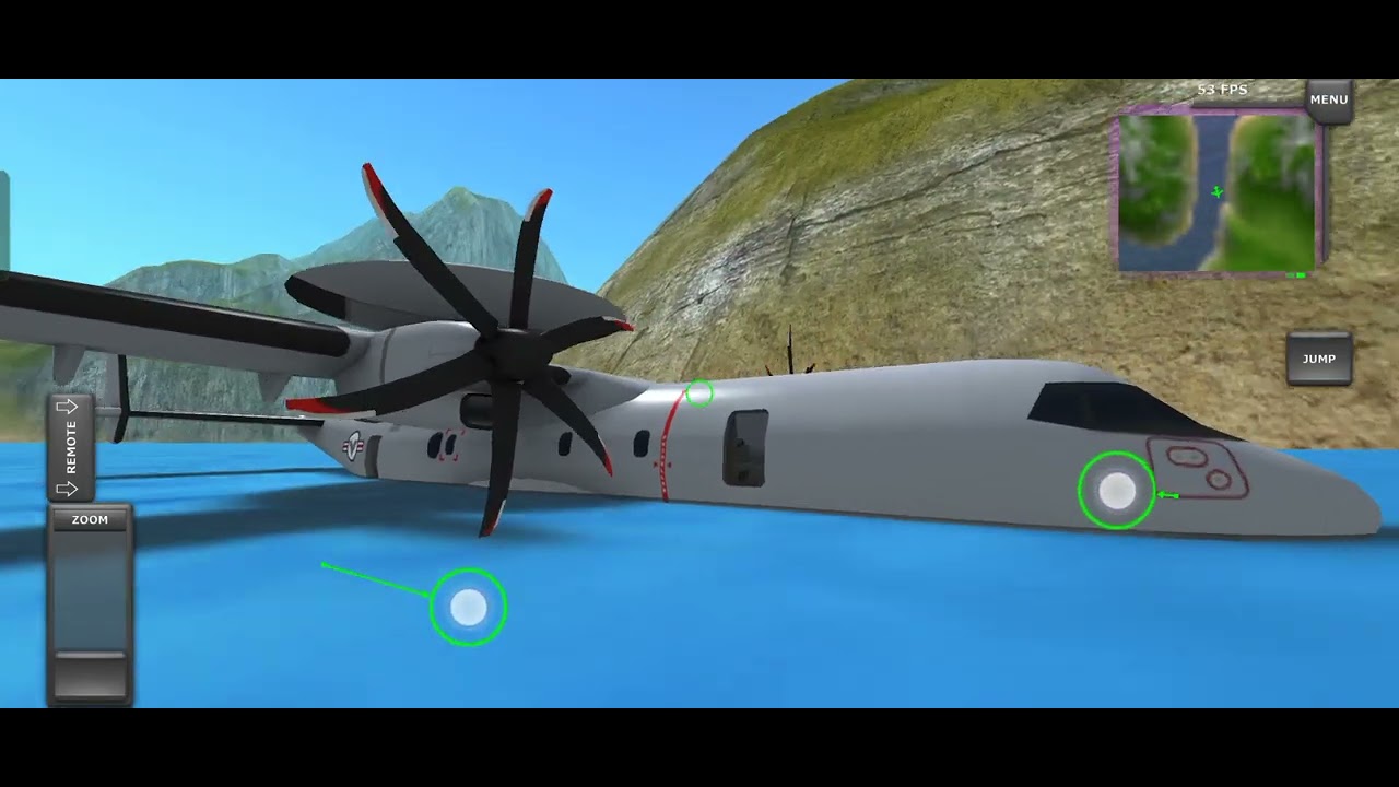 Ice711 flight 5536 water land in tfs - YouTube