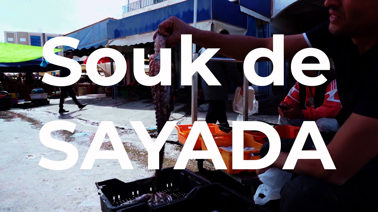 [4K] Visite du Souk de la ville de Sayada, Tunisie en Ramadan 2023 ...
