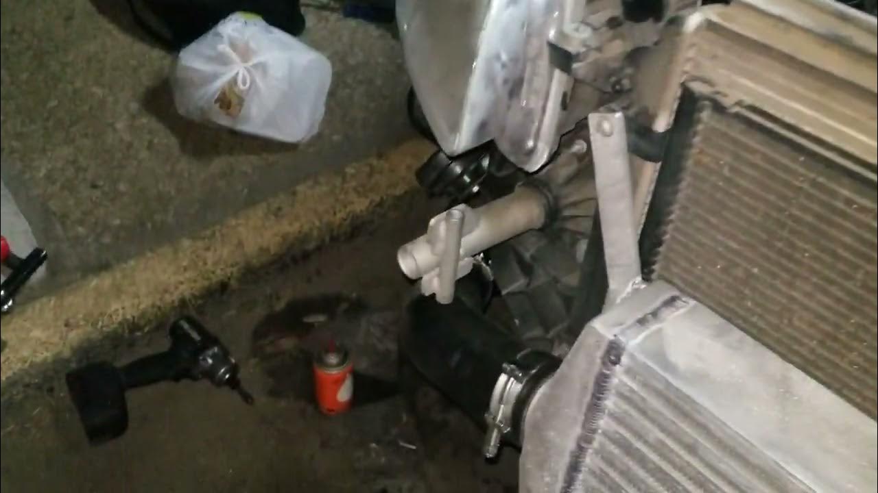 CTS turbo B7 Audi A4 front mount intercooler install DIY - YouTube