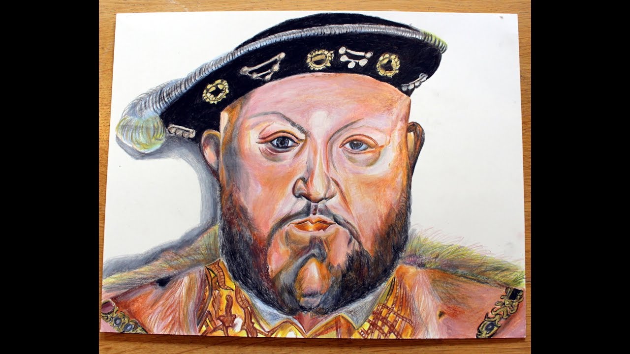 King Henry VIII 3D drawing | Kiss My Art - YouTube
