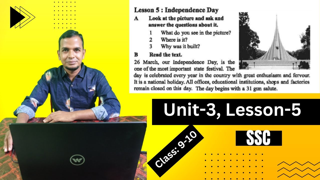 English For Today, Lesson 5, unit 3, Independence Day(SSC-2023), J@jamirenglishpoint3224 - YouTube