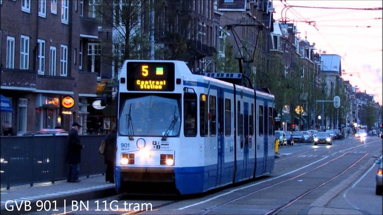 GVB 901 | BN 11G tram (geluidsopname) - YouTube