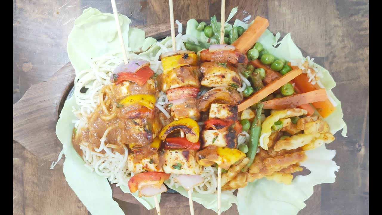 Paneer/Chicken patty sizzlers - YouTube