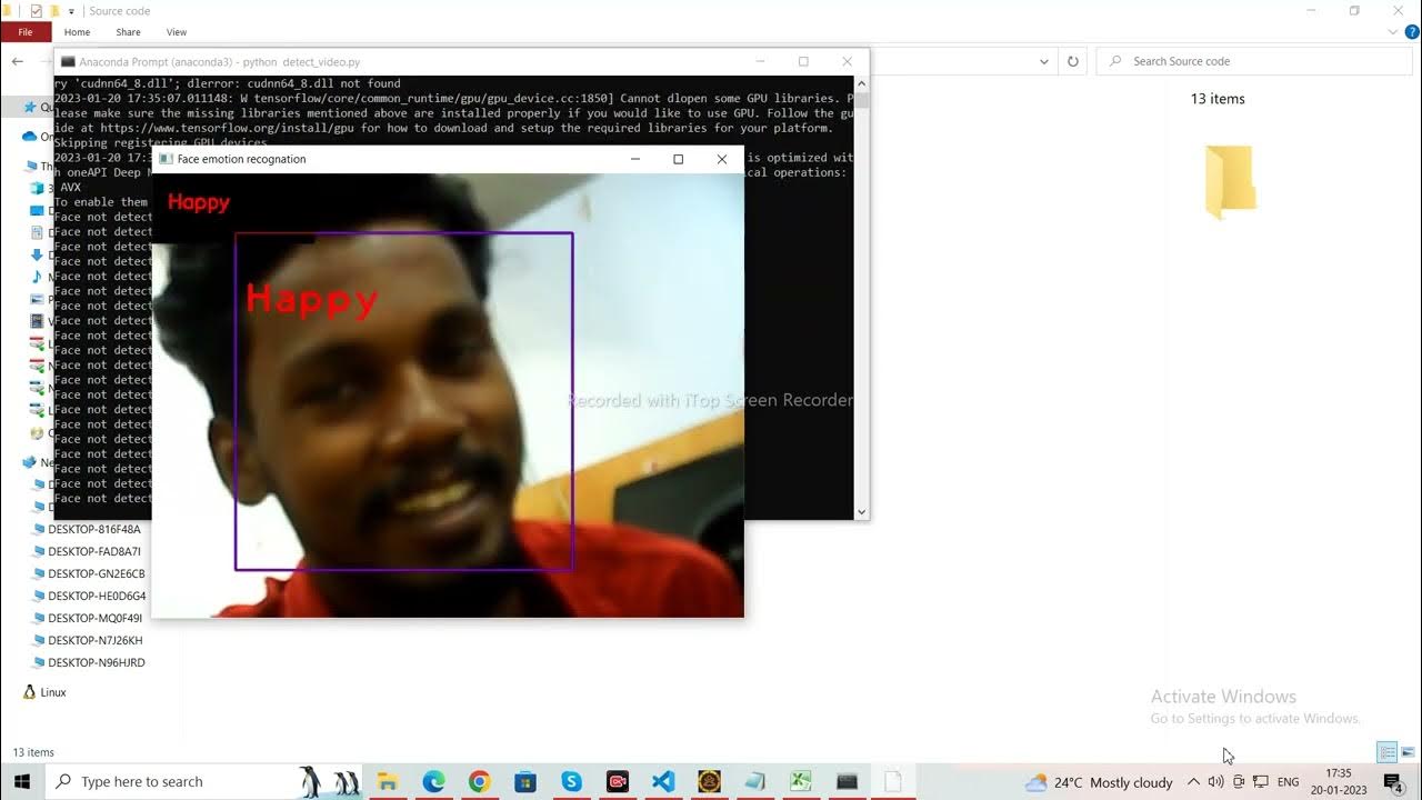 Emotion Detection With Facial Feature Recognition Using CNN & OPENCV - YouTube