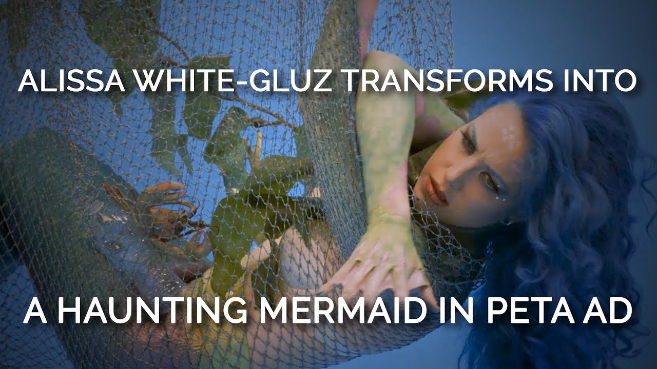 Alissa White-Gluz Transforms Into a Haunting Mermaid in PETA Ad - YouTube