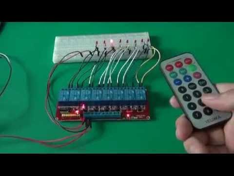 8 Channels Infrared Remote Control Relay Module for Arduino | Elecrow ...