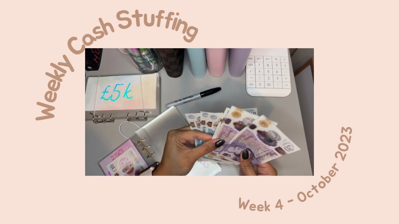 Cash stuffing my largest amount yet £760! • Week 4 • October 2023 - YouTube