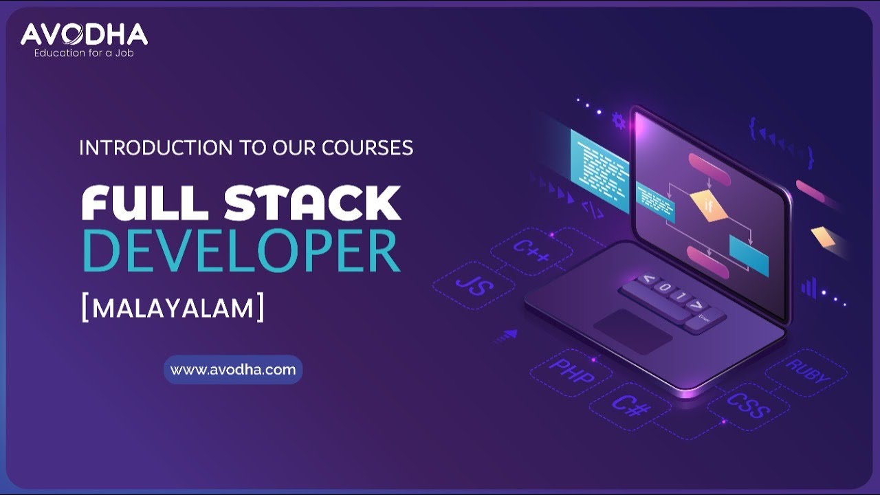 Full Stack Developer Malayalam Course Avodha | Study with 100% Placement assistance - YouTube