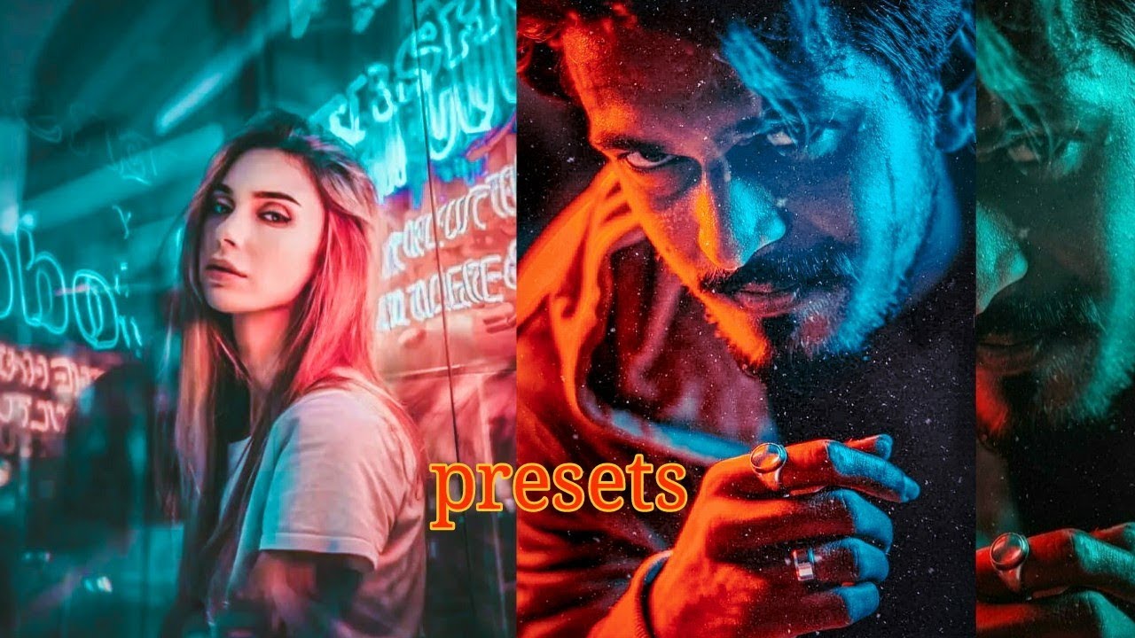 New best 3D presets photo editing tutorial🔥|| Red and blue tone effects ...