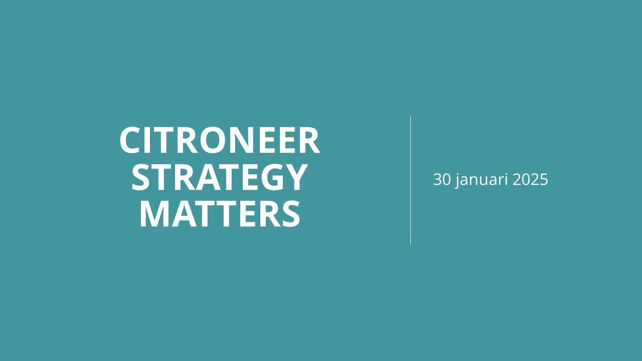 Strategy Matters - 30januari2025 - YouTube
