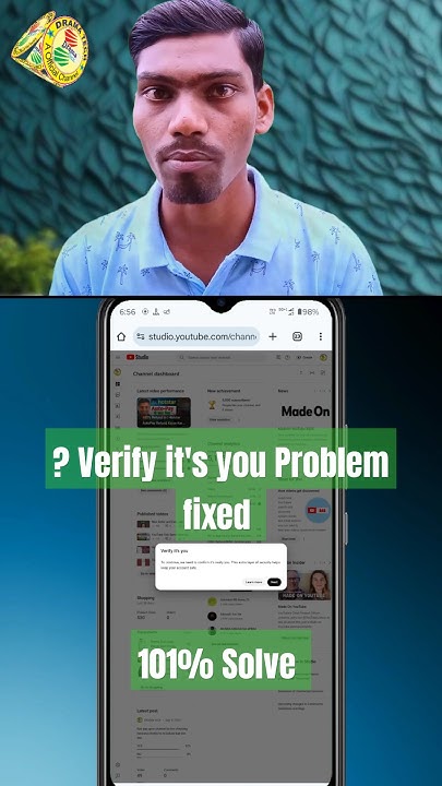Verify it's you Problem fixed on YT studio | YouTube studio verify it's you Problem 100% Fix ...