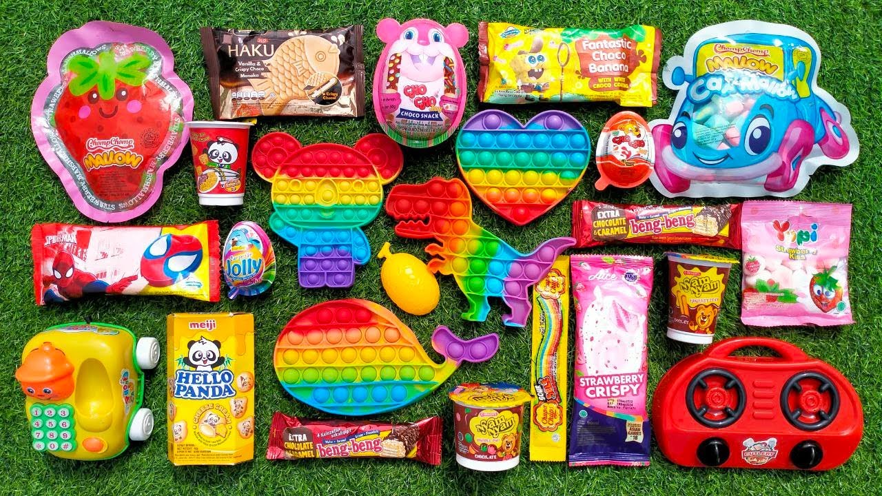 Satisfying Video l How to make Rainbow Slime Candy with Baby Shark ...