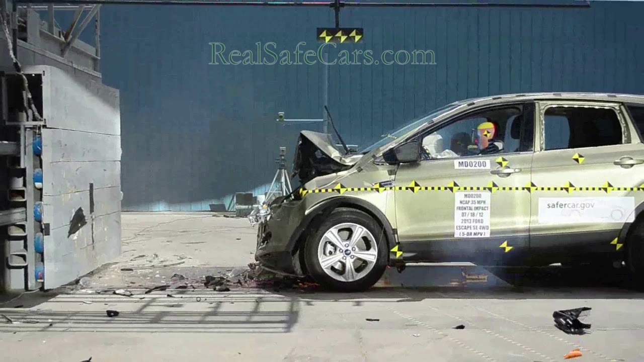 Ford Escape (2013-2019) Crash Tests (Side-Pole, Front, Side) - YouTube