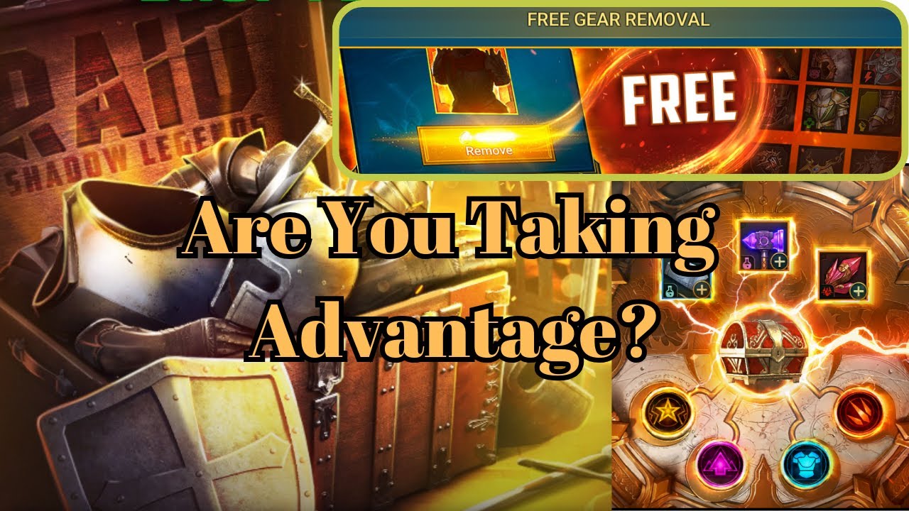 Raid Shadow Legends | 100% Free Gear Removal - YouTube