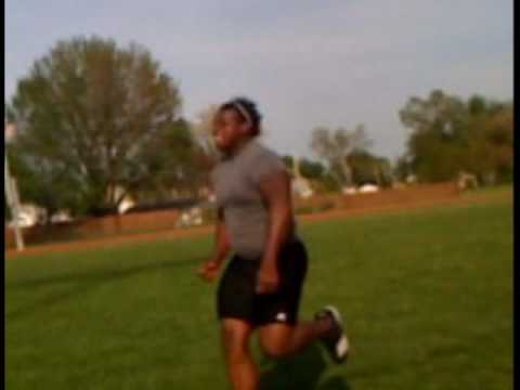 Craig Burrell 4.40 40 yard dash - YouTube