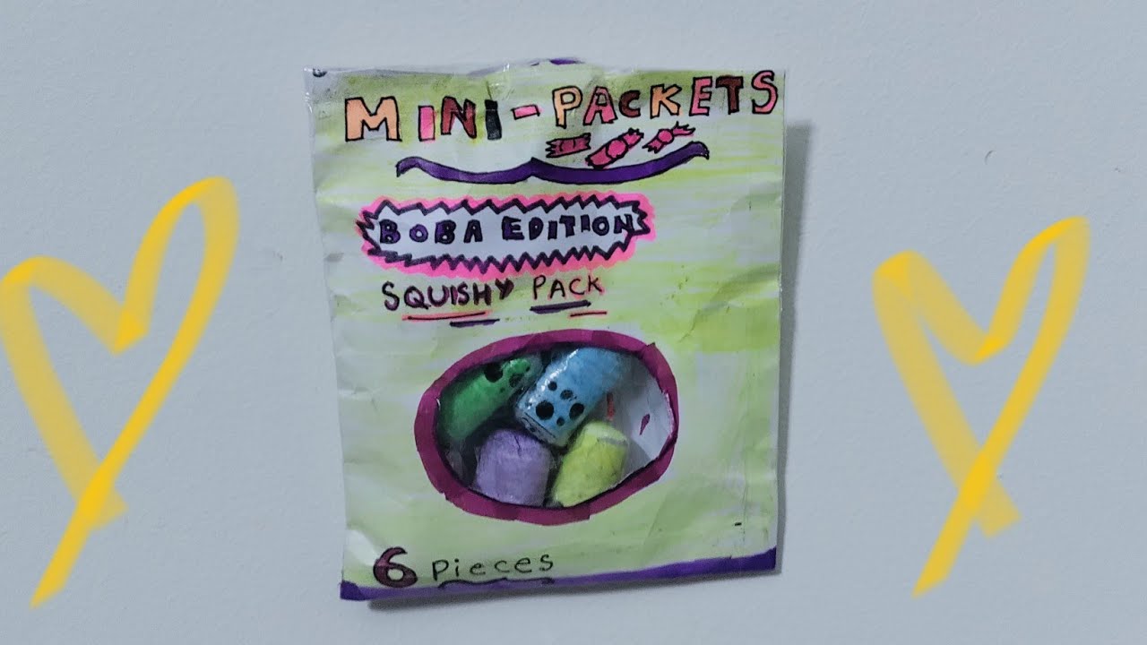 Mini-Packets Boba squishies pack! - YouTube