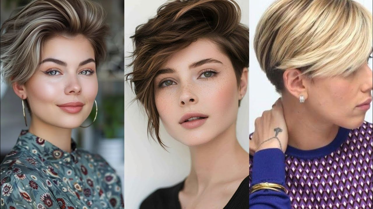 Impressive and pretty short haircuts ideas #shorthairstyles - YouTube